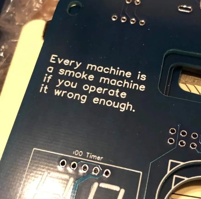 It's called smoke test for a reason. - 9GAG