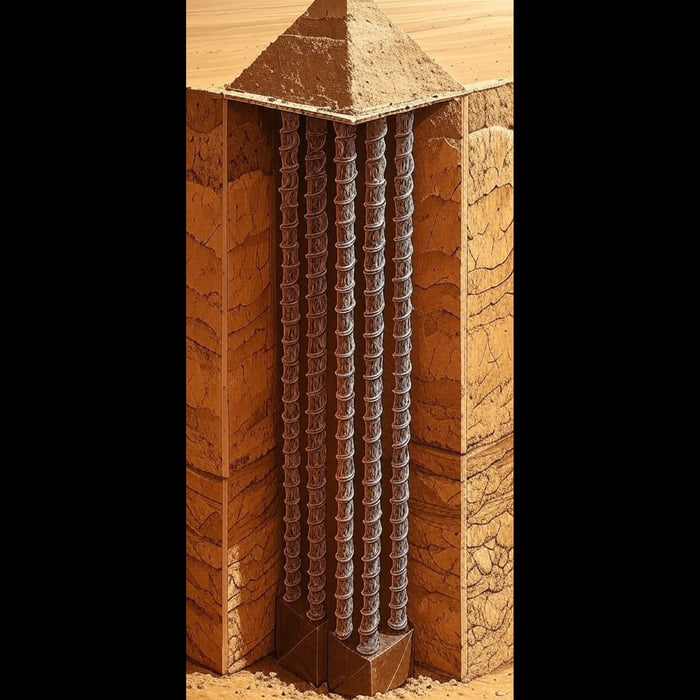 So this is the actual size of what was discovered beneath the pyramids ...