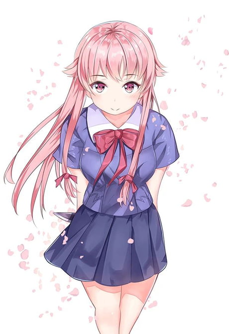 Yuno Gasai Cute Free: Yuno Gasai Render, Female Anime Character
