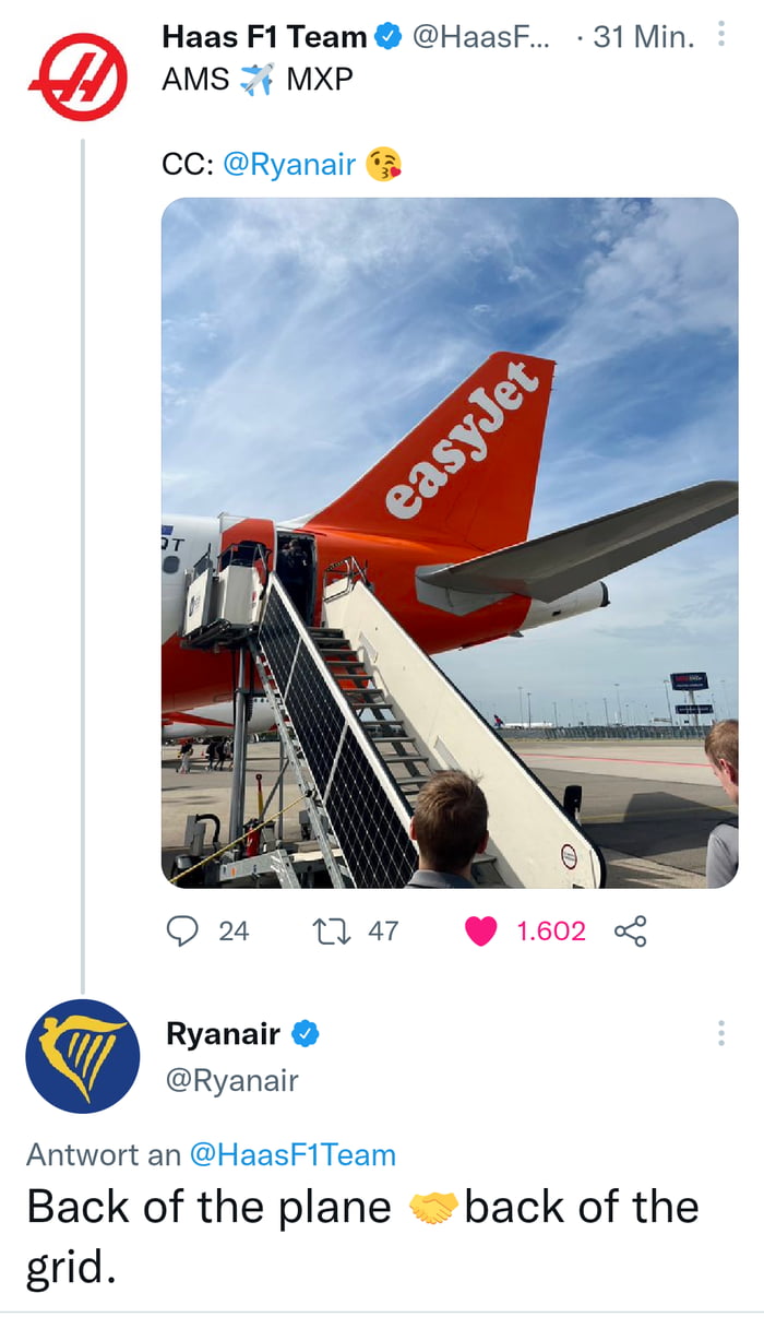 Ryanair destroying Haas - 9GAG