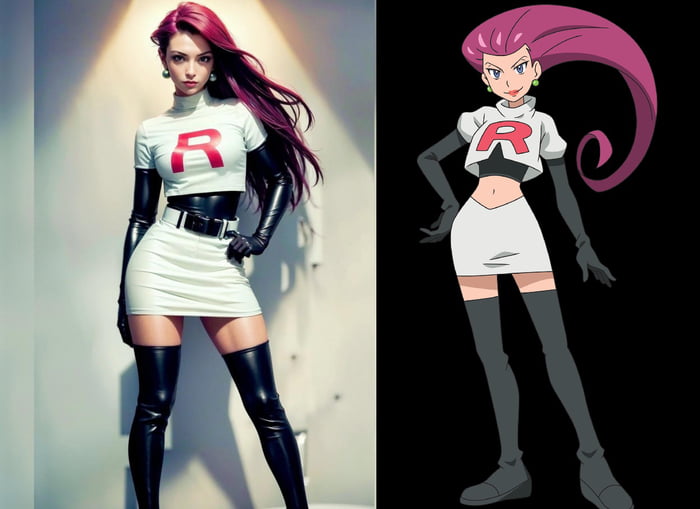 Team Rocket Jessie by AI (with fingers) - 9GAG