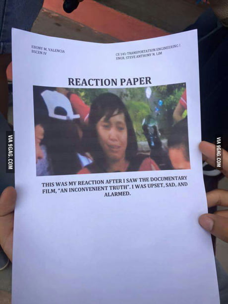 Reaction Paper Memes