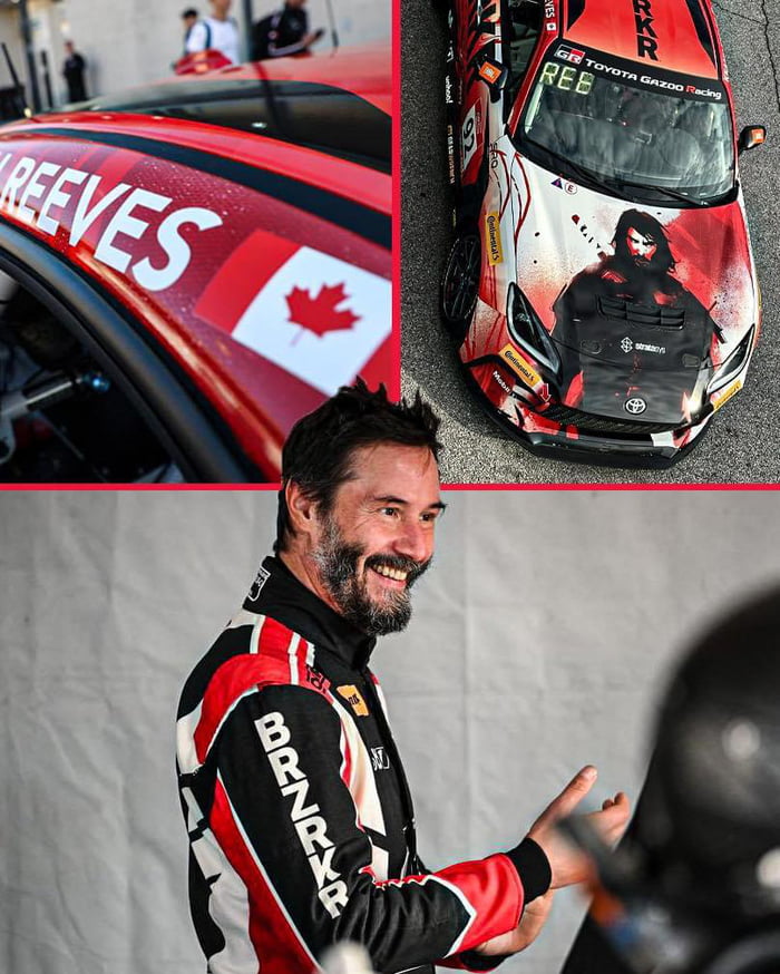 Keanu Reeves made his professional racing debut this weekend in the ...