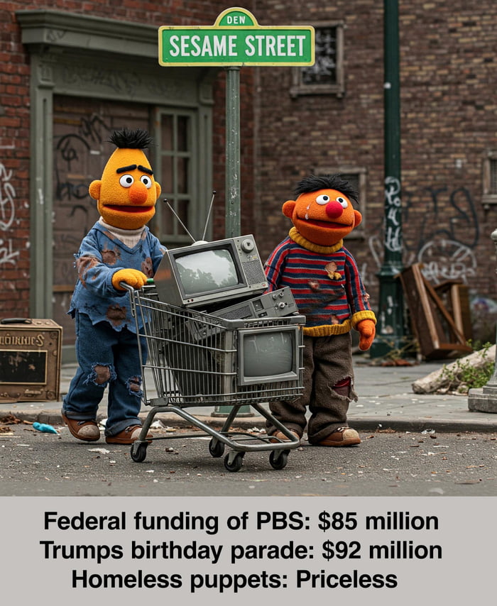 PBS defunded by executive order - 9GAG