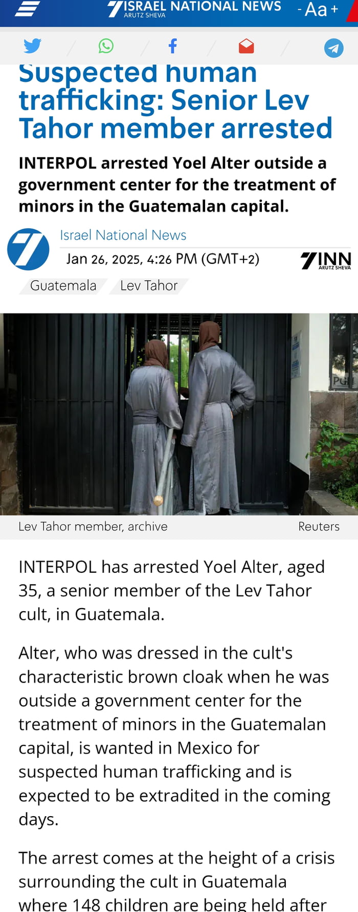 BREAKING🚨 INTERPOL have arrested Yoel Alter, an 35 year old lsraeli who ...