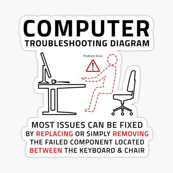 User Error Detected: Please Restart the Human! - 9GAG