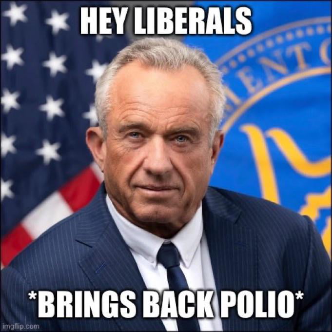 Polio’s about to make a comeback but at least the libs got owned - 9GAG