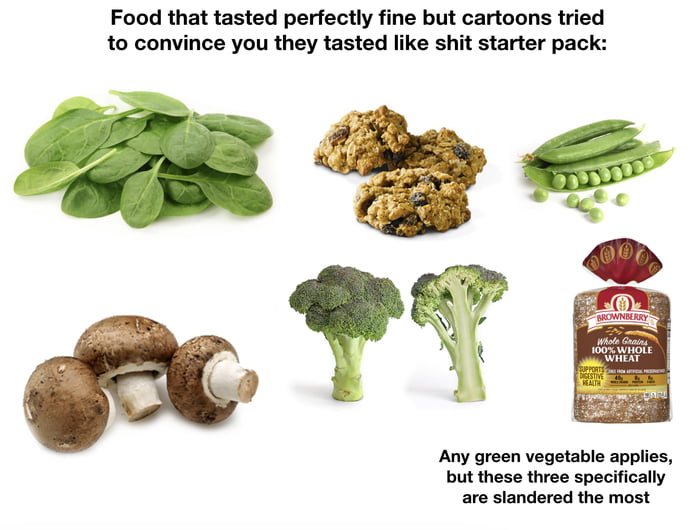 Food that tasted perfectly fine but cartoons tried to convince you they ...