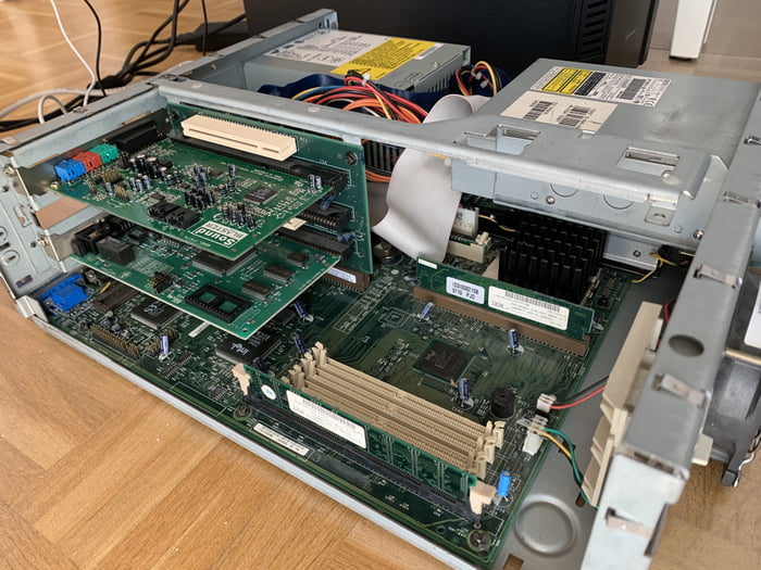 Today I am cleaning and restoring a friend's old IBM PC330. Intel ...