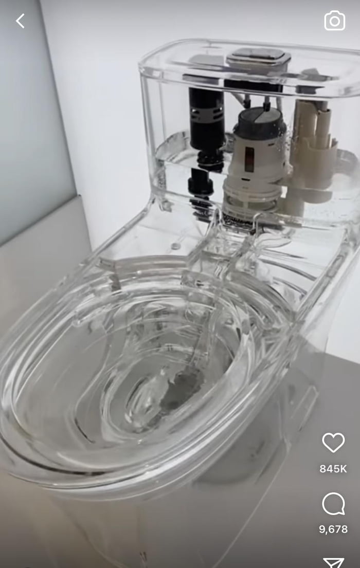 See-through toilet - 9GAG
