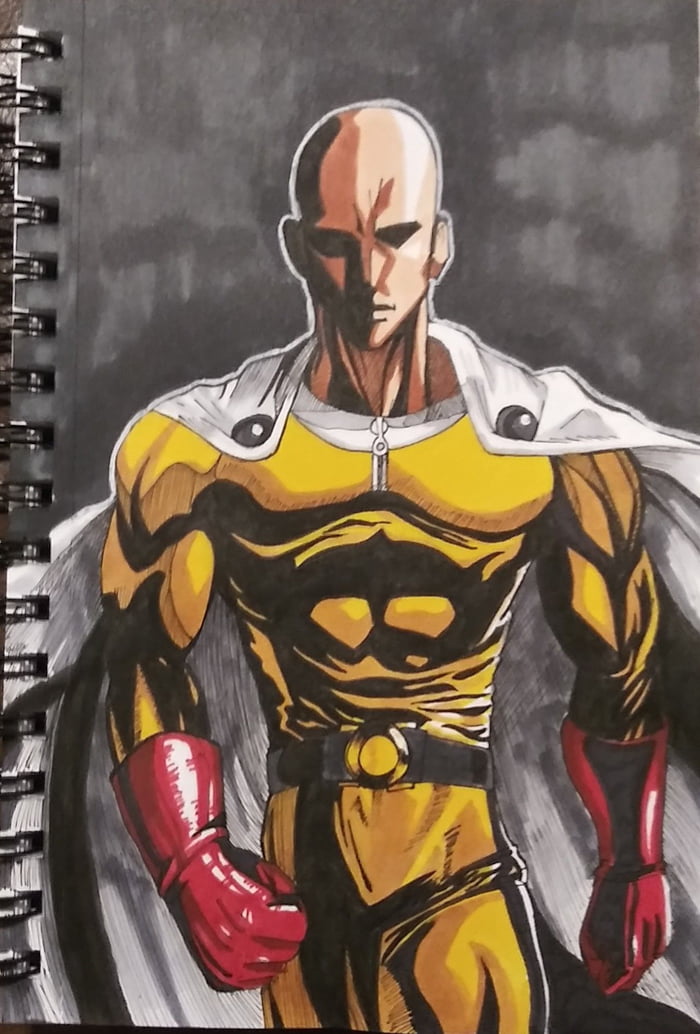 My Saitama drawing! - 9GAG