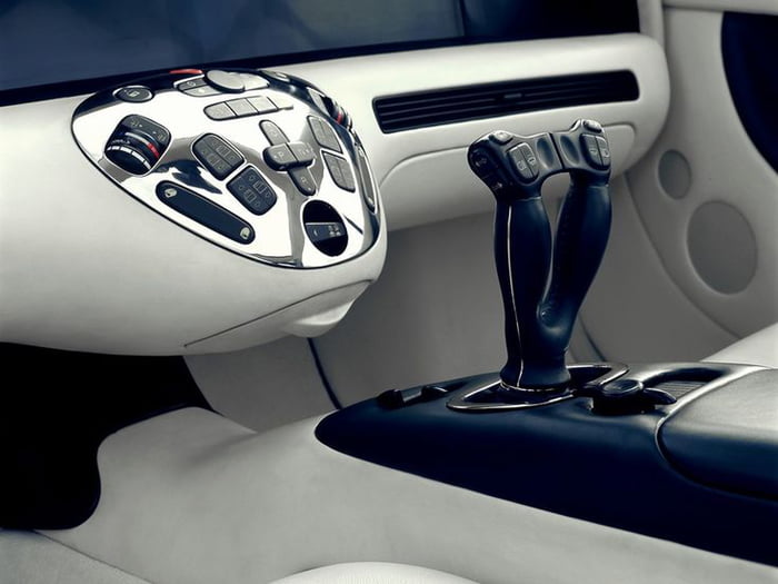 In 1966, Mercedes introduced a car steered by joystick. The joystick in ...