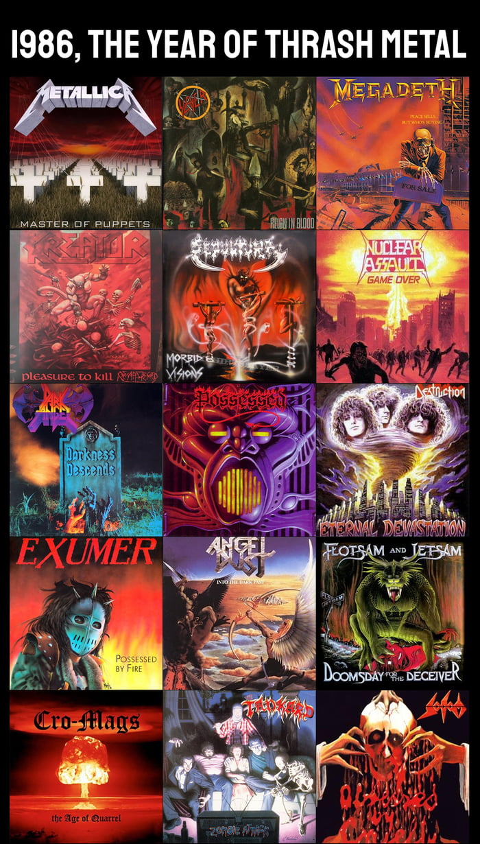 1986 THE YEAR OF THRASH METAL - 9GAG