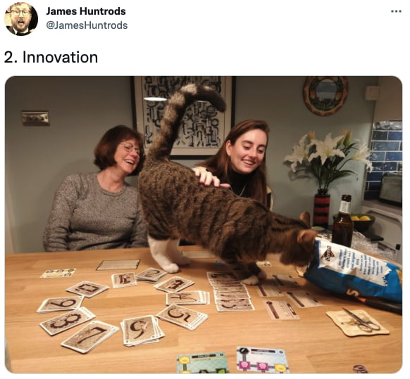Cat Keeps Interrupting Board Games And Demands Everyone's Attention - 9GAG