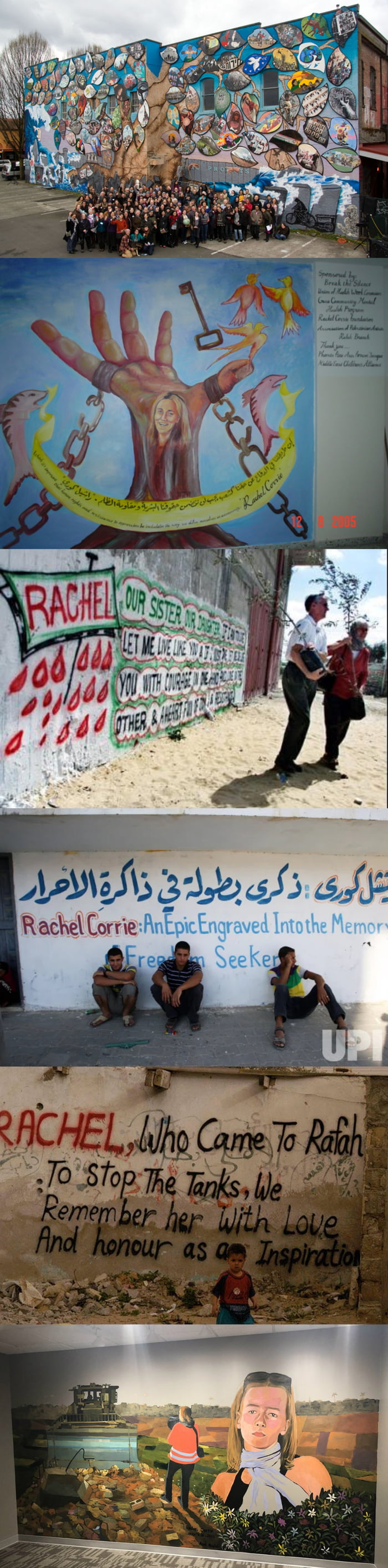 Murals and paintings. Tributes to Rachel Corrie (1979-2003) - 9GAG