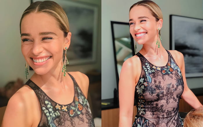 Emilia Clarke Getting Ready For The Emmy Awards (2018) - 9GAG