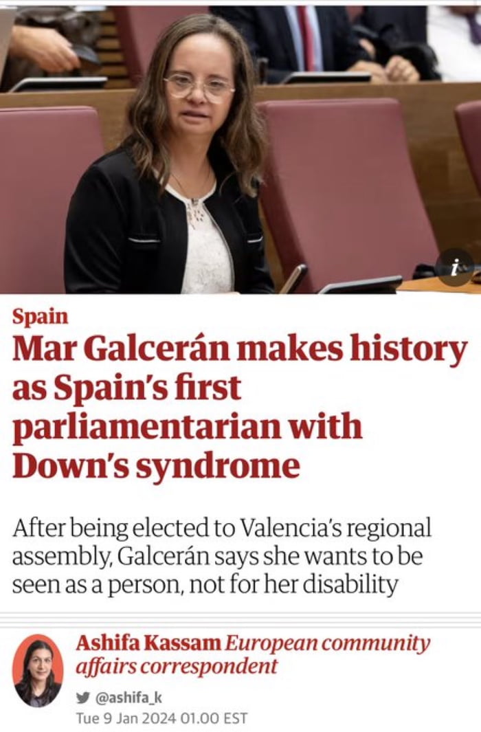 In all honesty she will probably do more work than the average Spanish politician - 9GAG