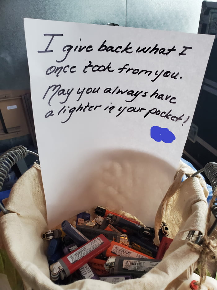 I went to a Celebration of Life for a good friend and known lighter ...