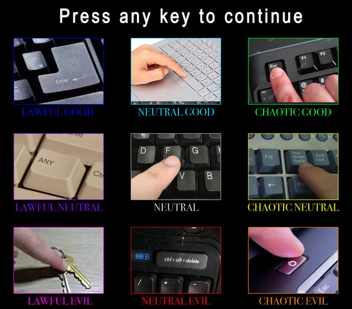 Press any key to continue - 9GAG