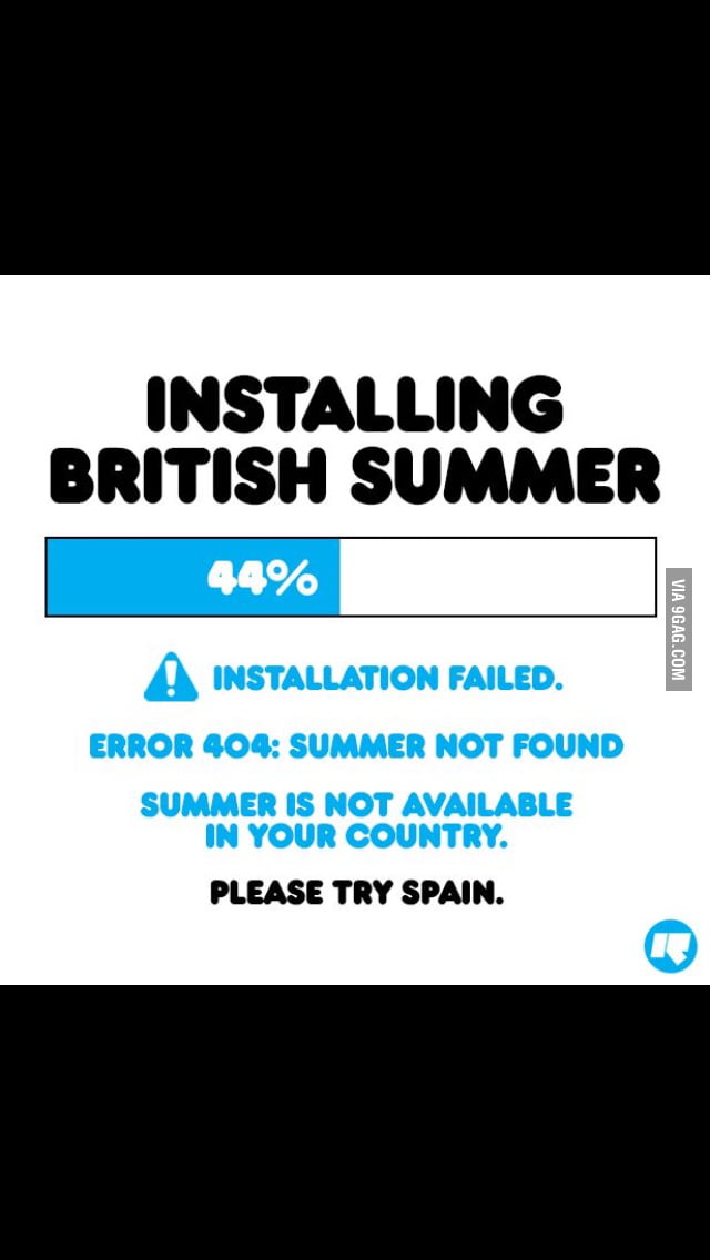 Installing British Summer - 9GAG