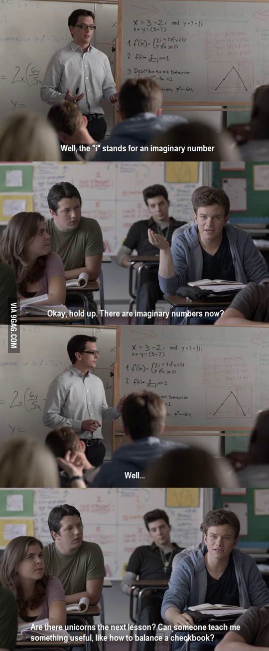 Imaginary numbers... - 9GAG