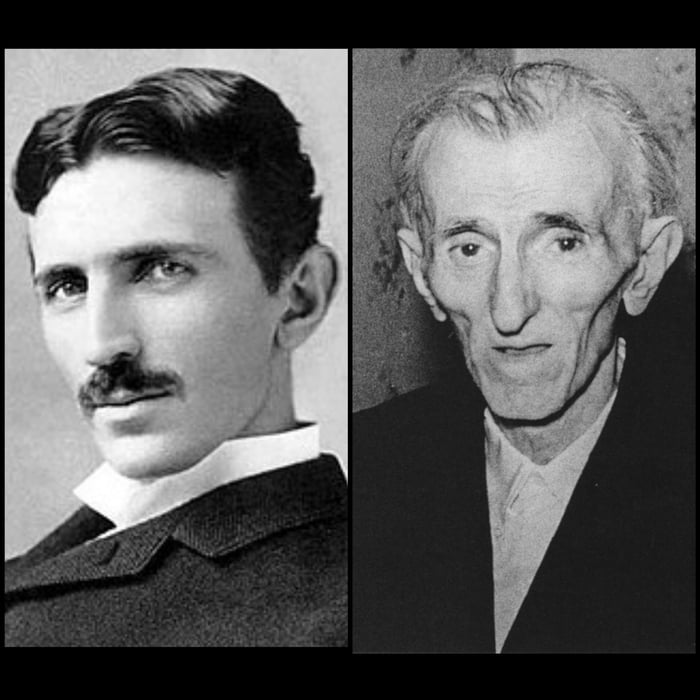 Nikola Tesla.. Quite young vs last photo. - 9GAG