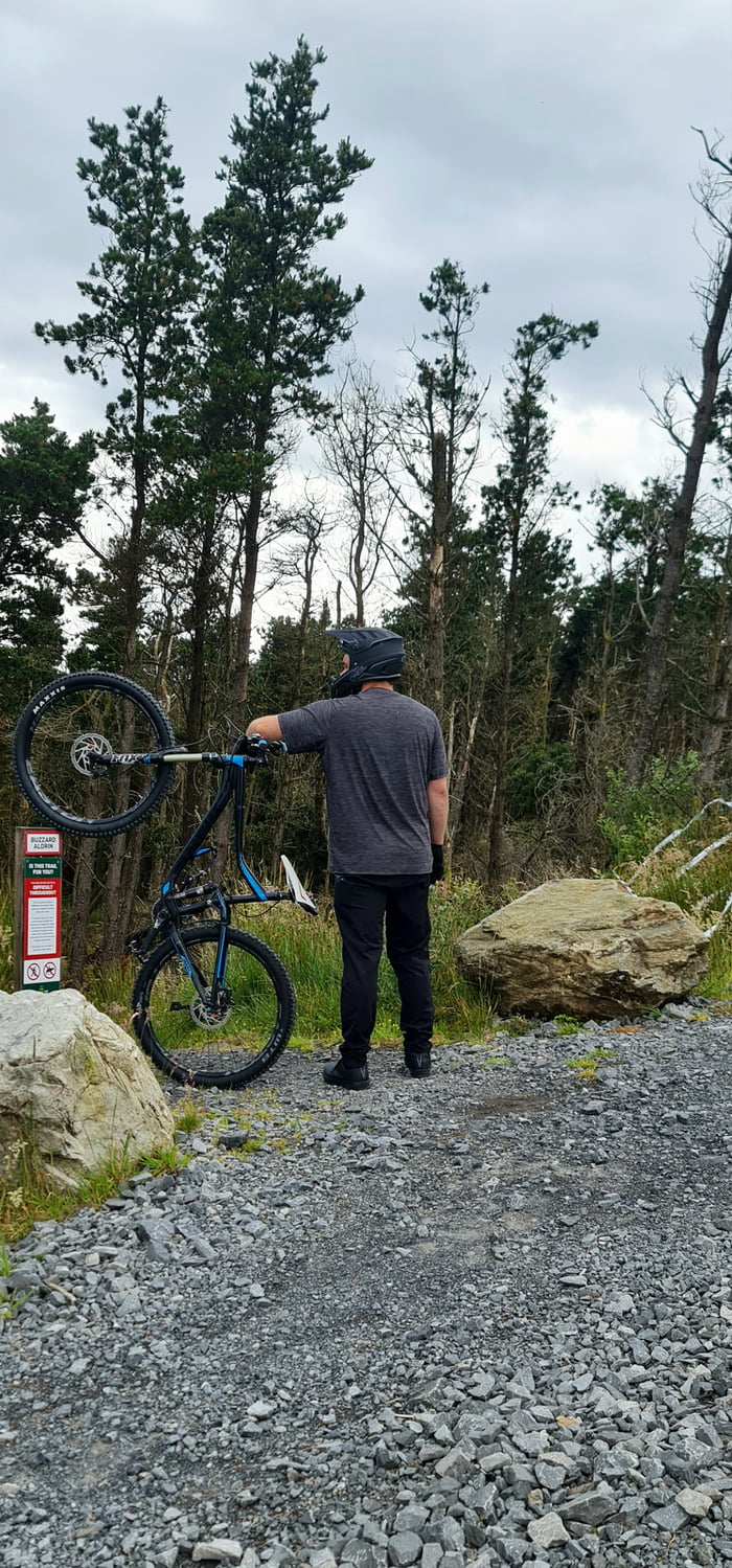 Because I'm fat fu*k, so I started mountain biking - 9GAG