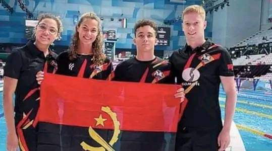 Angola's swimming team. Proud of them. 💪 - 9GAG