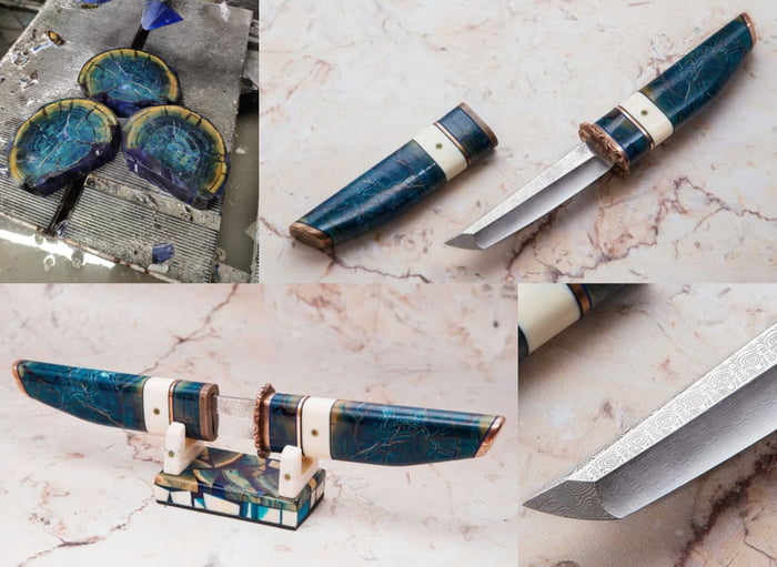 I made it to order for a collector: a small tanto made entirely from ...