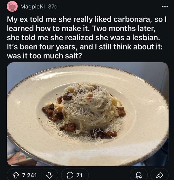 You know what they say about spaghetti being straight.. - 9GAG