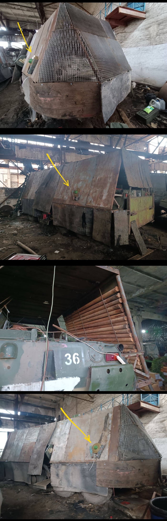 New moscovian Explosive Reactive Armour for BTR-80 build on wood and ...