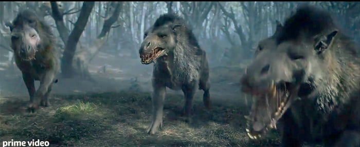 Thoughts on the new Warg design from Rings of Power? also notice that ...