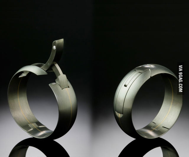 Hinged Wedding Ring - 9GAG