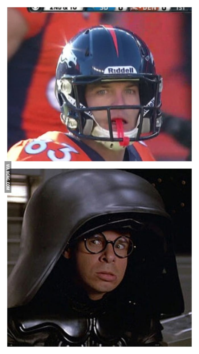 Wes Welkers over sized helmet - 9GAG
