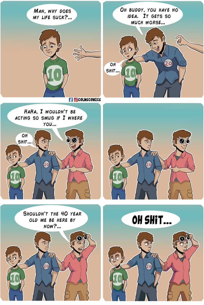 Meeting your future self - 9GAG