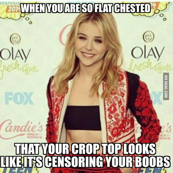 Flat chested problems - 9GAG
