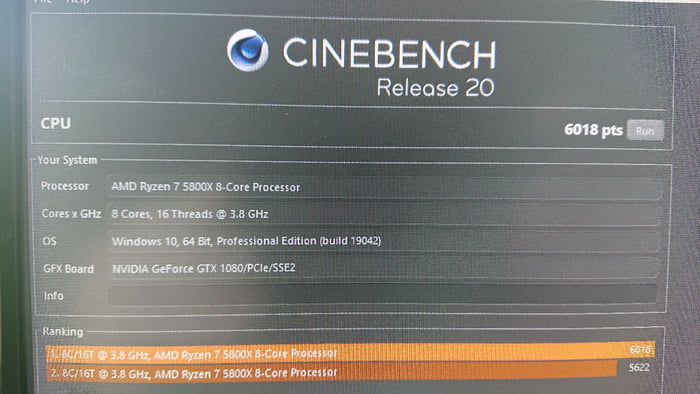 Cinebench R20 score 6000. Good or Bad? - 9GAG