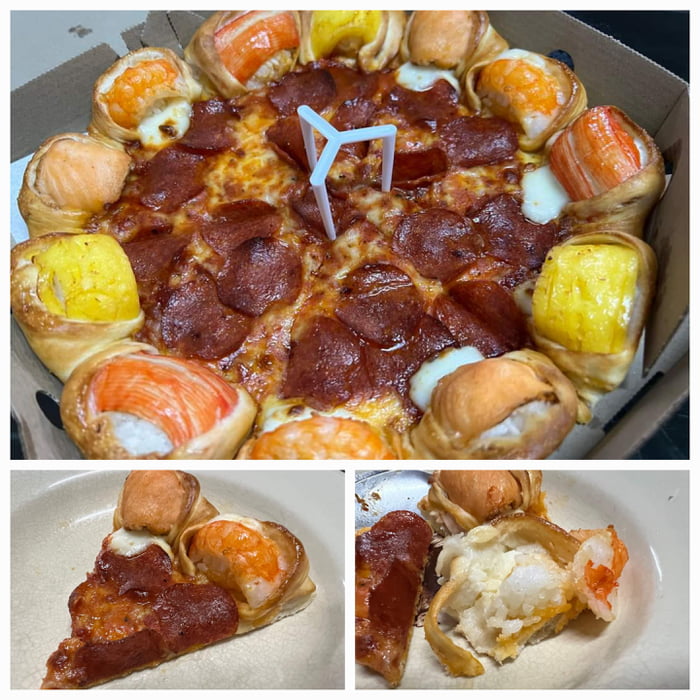 Behold The Abomination From Thailand SUSHI PIZZA ! - 9GAG