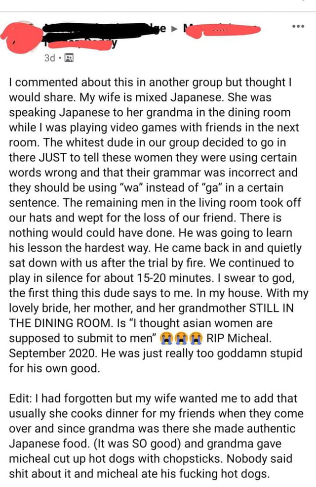 RIP weeb michael - 9GAG