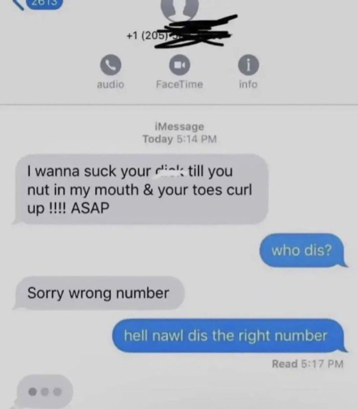 “Hell naw this the right number.” - 9GAG