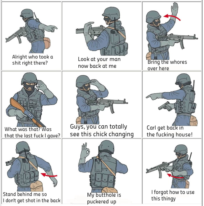 Swat hand signal meme is back - 9GAG