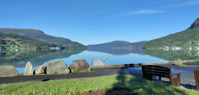 The view from my office (Fusa, Norway) - 9GAG