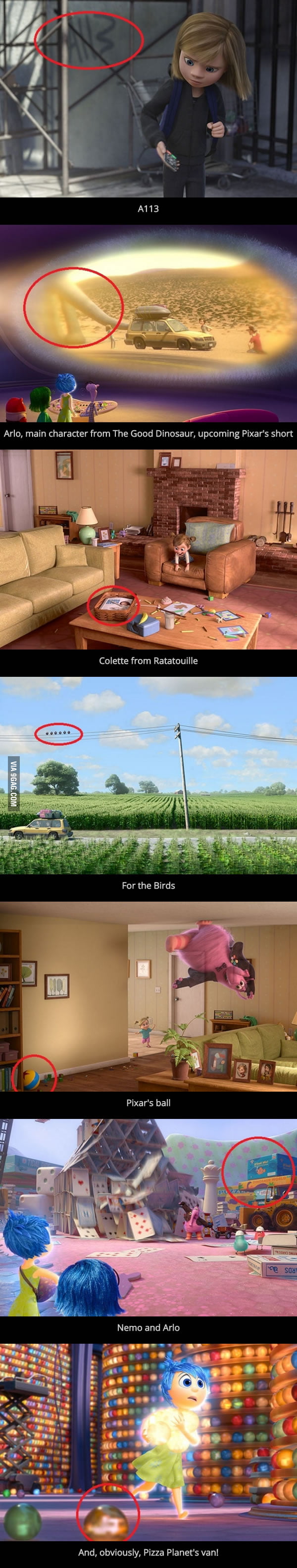 Inside Out easter eggs - 9GAG