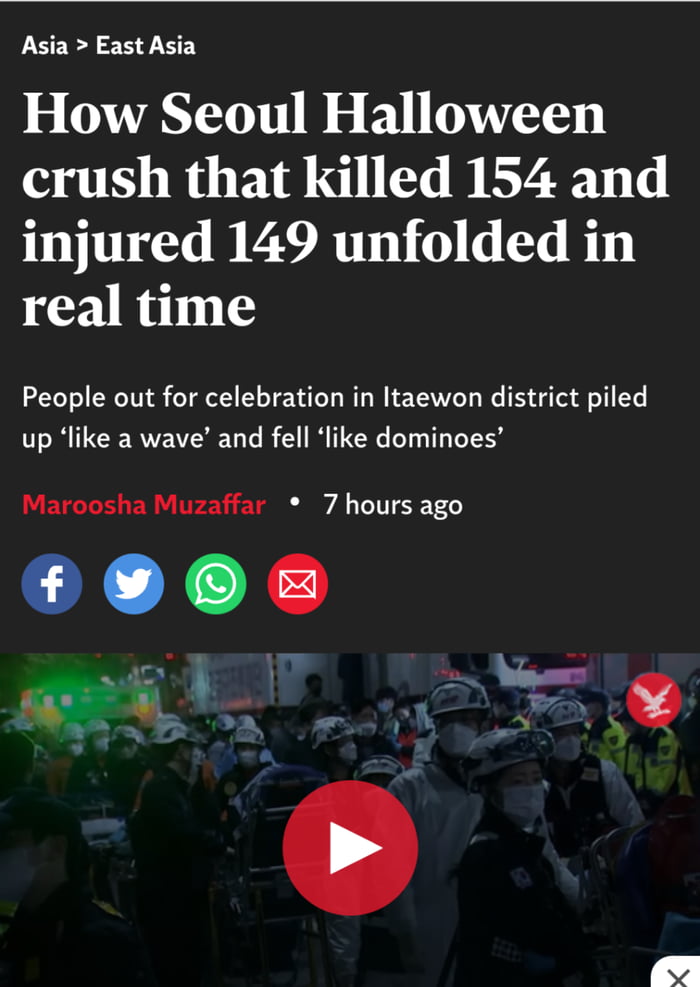 Slow and agonizing death as people get crushed between each other. You ...