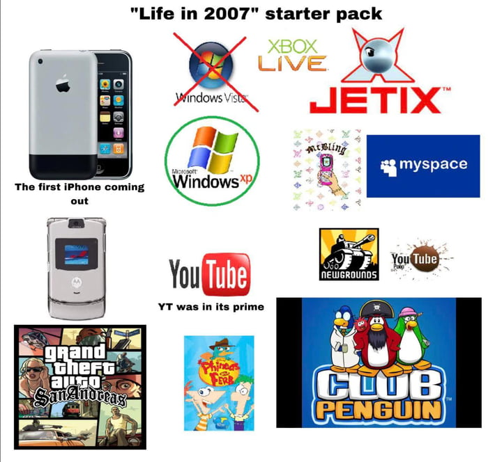 2007 starter pack - 9GAG