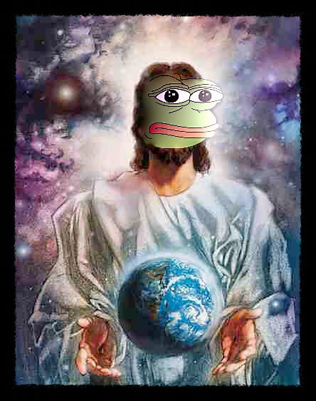 This is the God Pepe. It only appears once in a life time. Upvote for ...