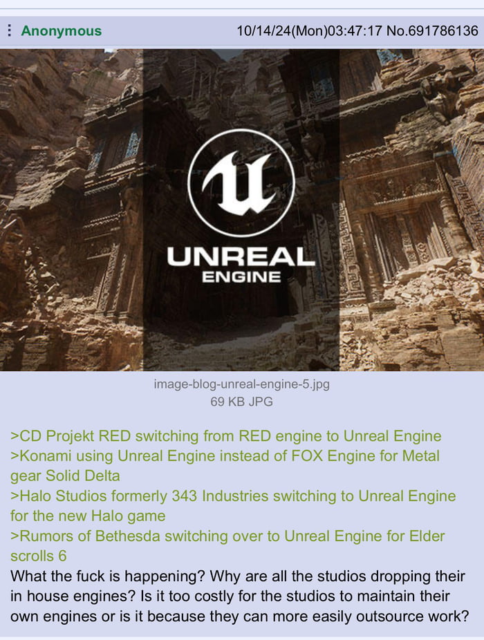 Because too much talent leaving that knows how to use these engines, and outsourcing will be ...