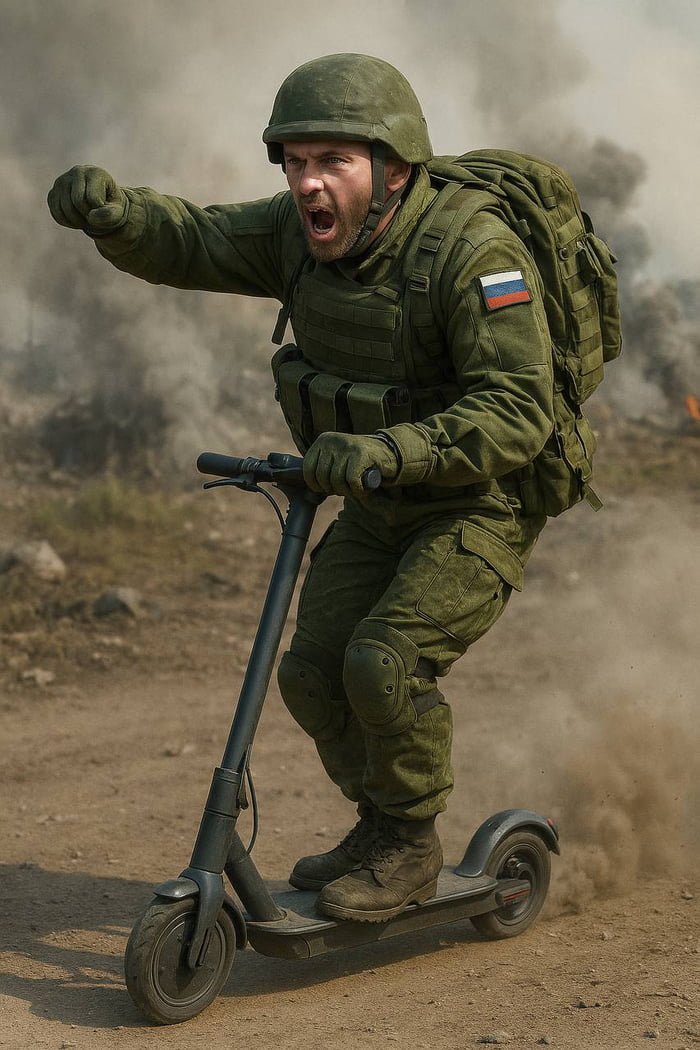 The mighty and technologically advanced Russian army is literally ...