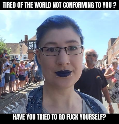 Blue Hair Memes What's Up With The 'Here Lies Wokeness' AI Memes? The