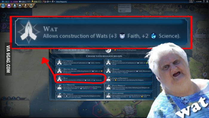 CIV 6 really into memes - 9GAG